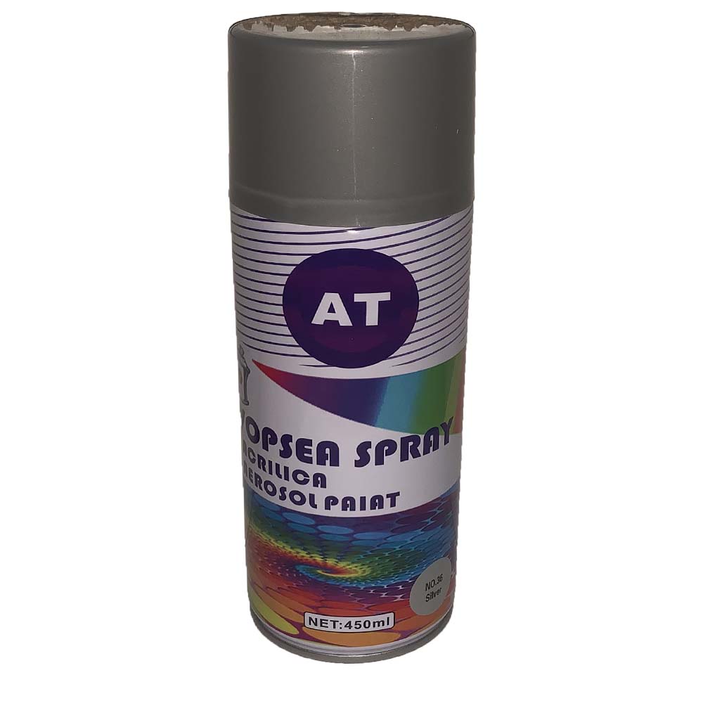 Spray vopsea AT, ARGINTIU, 450ml - Auto Time